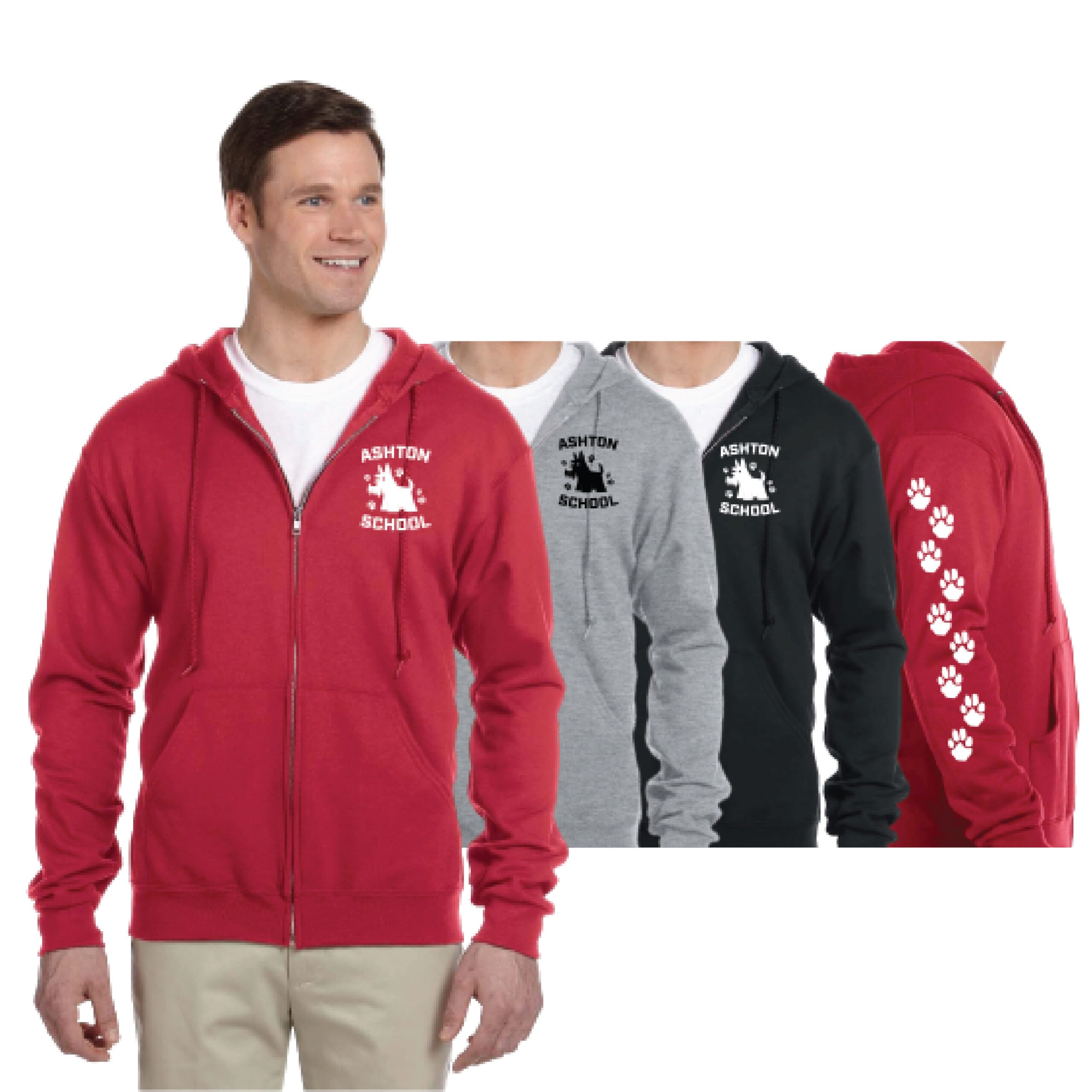 Ashton Adult Midweight Zip-up - JAS Custom Apparel Shop